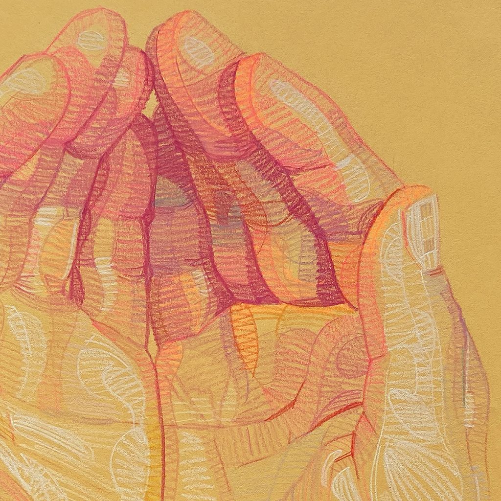 Cupped Hands (Original Drawing) – SOLD – Lui Ferreyra